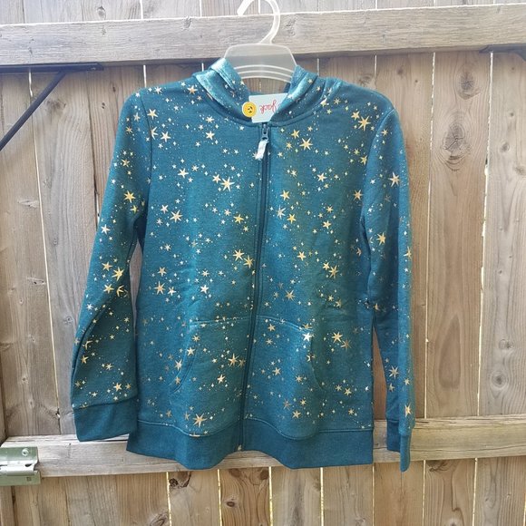 Cat & Jack | Shirts & Tops | Plus Xxl 8 Kids Teal Blue Kids Hooded Zip ...